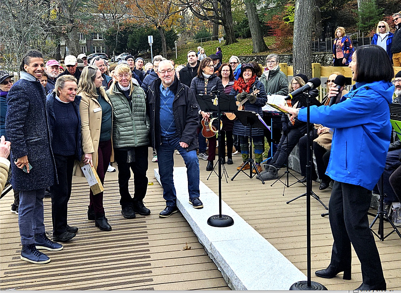 Ribbon-cutting marks completion of Levingston Cove shoreline project at ...