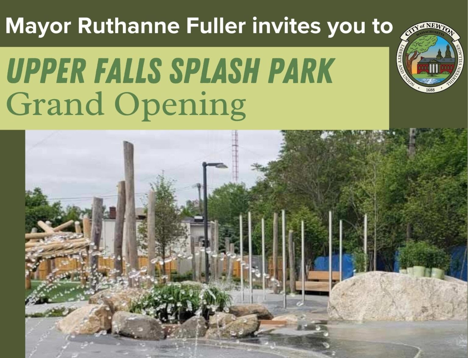 Upper Falls Splash Park: Grand opening, June 16 - Fig City News