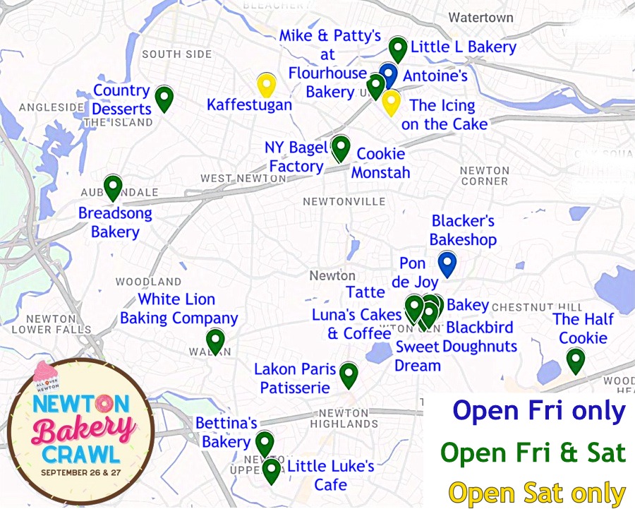 Newton Bakery Crawl logistics, Sept. 26-27 – Fig City News