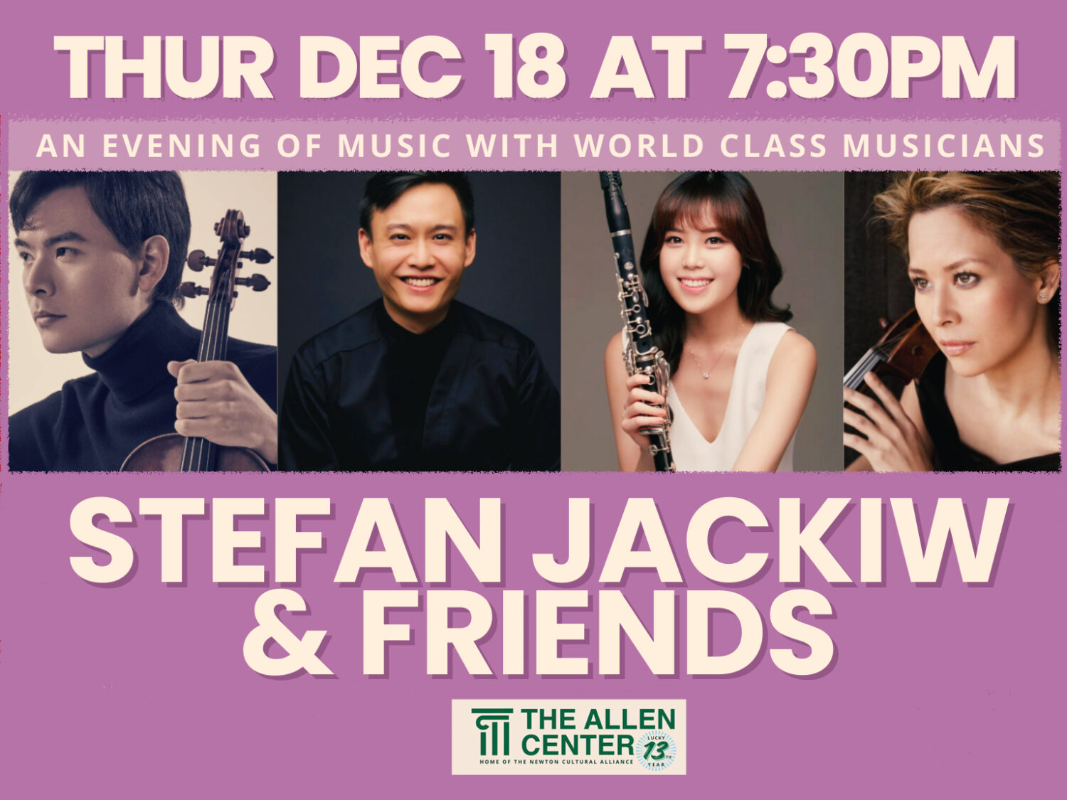 The Allen Center: Stefan Jackiw and Friends, Dec. 18 - Fig City News